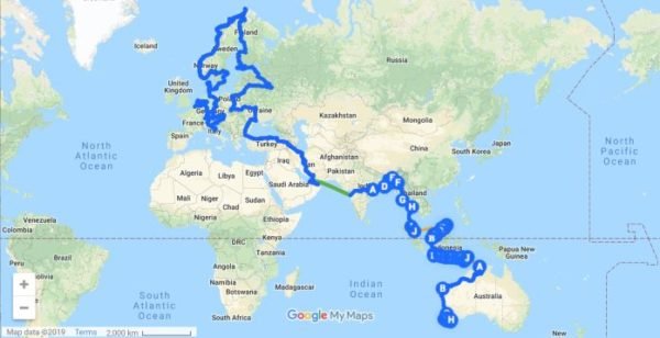 New World Record: 89,000Kms long transcontinental journey by Electric Car