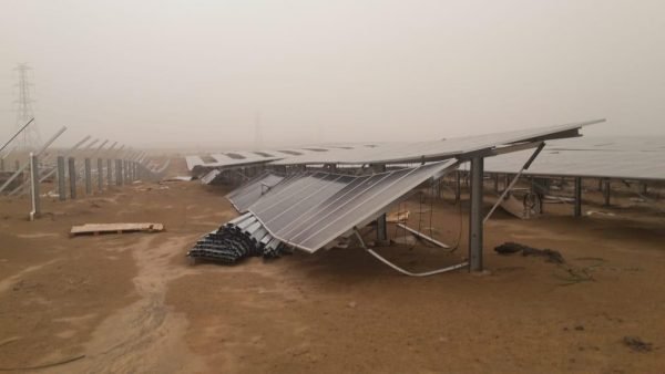 Bhadla Solar Park hit after Massive Storm in Rajasthan