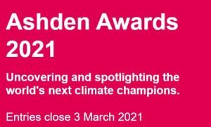 2021 Ashden Awards To Tackle Global Climate Challenges